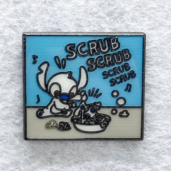 Disney | Jewelry | 525 Disneycomic Strip Lilo And Stitch Scrub Scrub ...